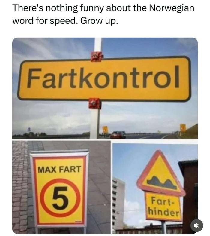 These Norwegian speed signs are something else - 9GAG