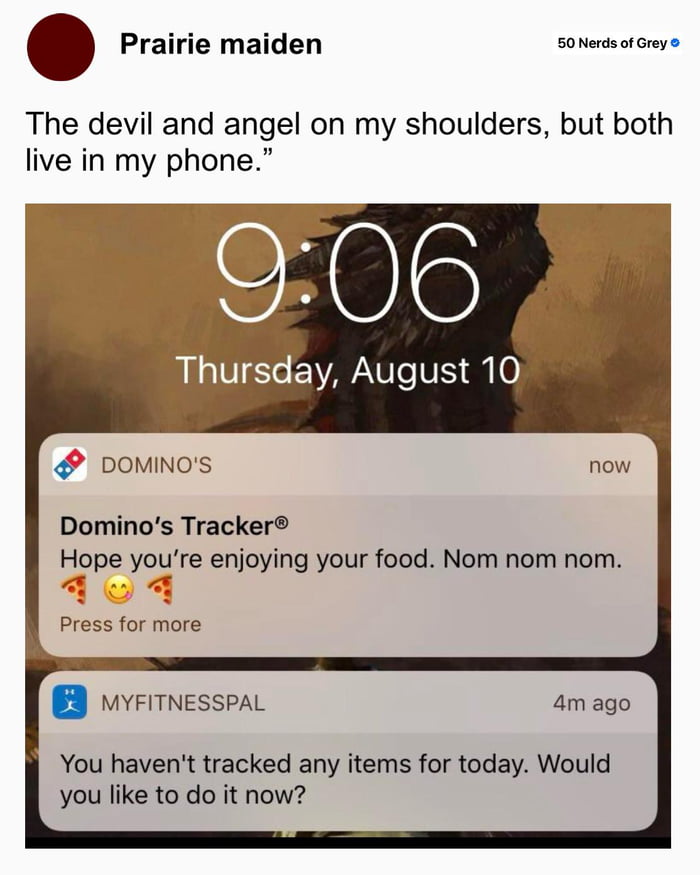 Pizza vs fitness, a tale as old as time - 9GAG