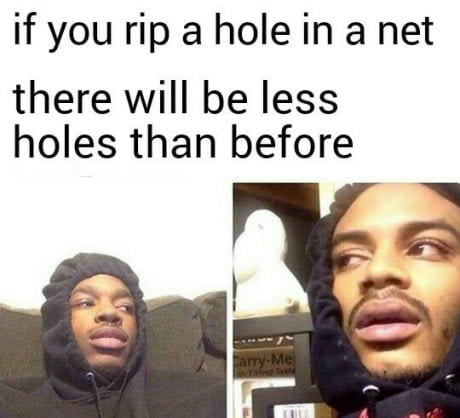 More cheese with holes=Less cheese - 9GAG