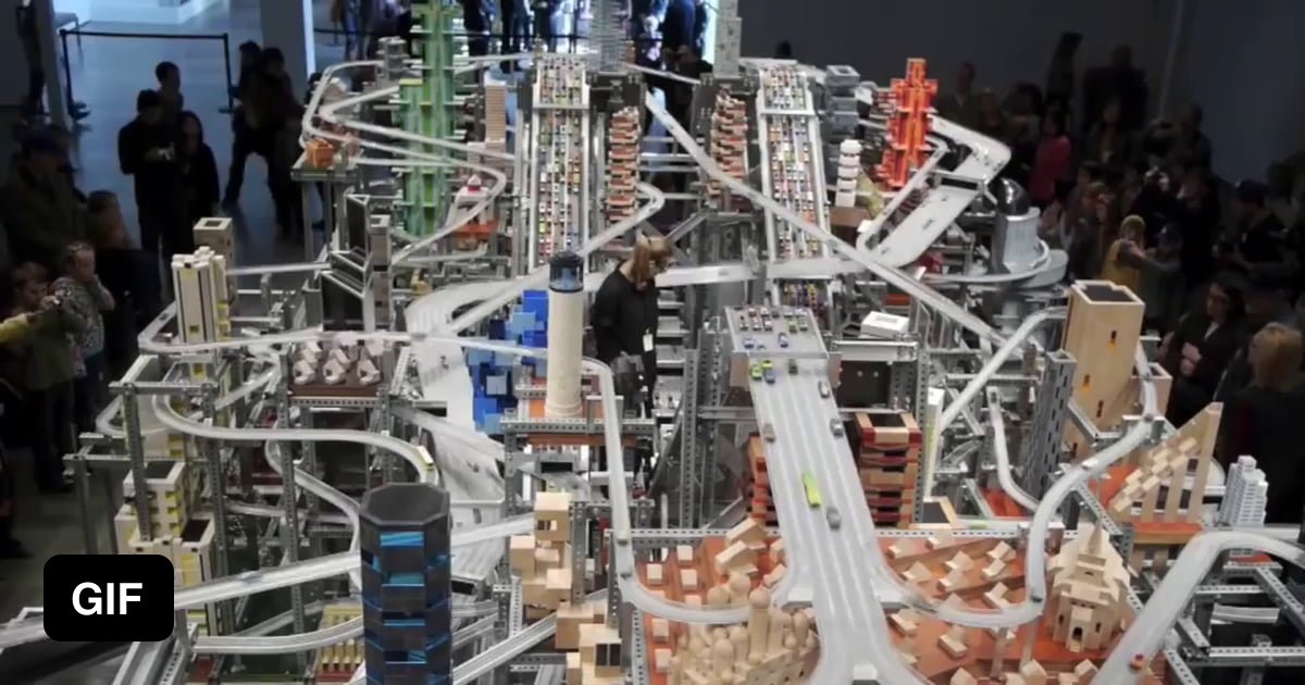 Metropolis II kinetic sculpture - 9GAG