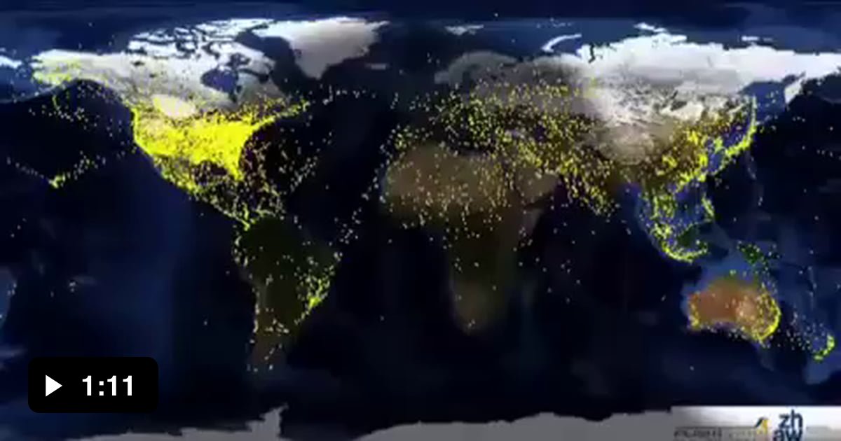 Amazing video you will see, air traffic around the world for 24 hours ...