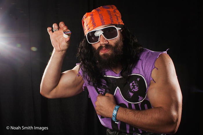 Macho Man Randy Savage Cosplay - 9GAG