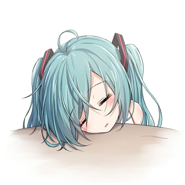 Sleepy Miku is sleeping - 9GAG