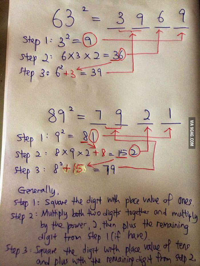 Simplified maths - 9GAG