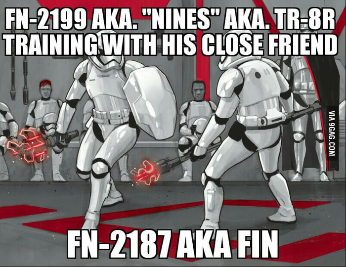 The story behind the fight, the red head in the back is FN-2003, the ...