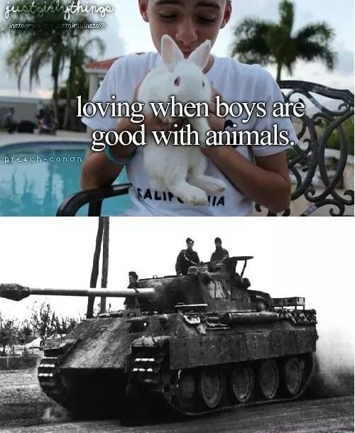 Cold kitty, hard kitty, big machine of doom. Panzer kitty, deadly kitty, boom boom boom. - 9GAG