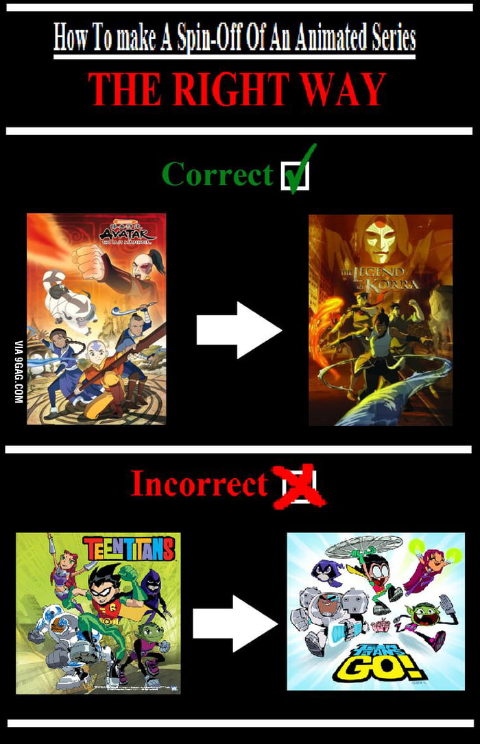 The right way to make a spin off of an animated series! - 9GAG