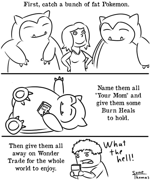 How to piss off random Pokemon trainers on wonder trade - 9GAG