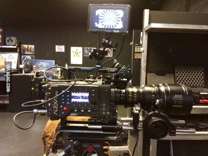Job time. I'm a camera assistent/focus puller. - 9GAG