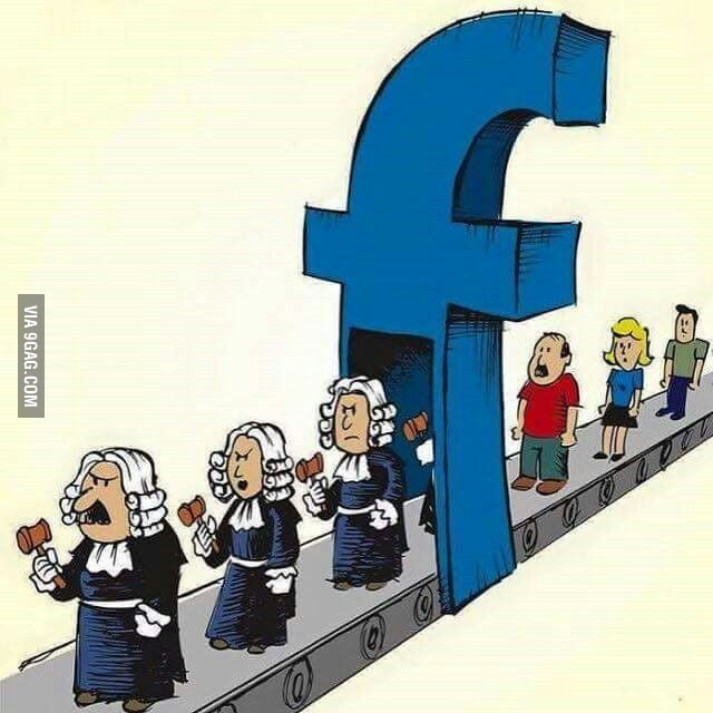 Facebook - Creating judges from average people since 2004 - 9GAG
