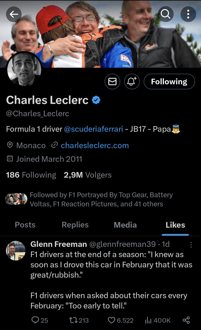 Liked by Charles Leclerc - 9GAG
