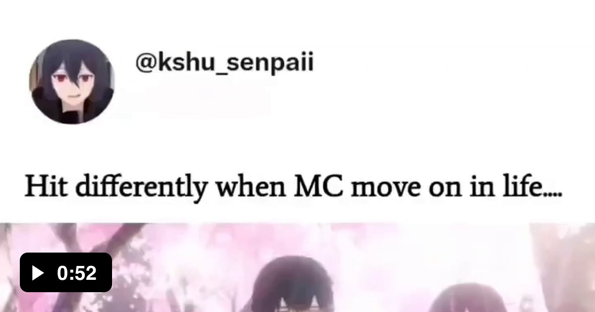 Hit differently when MC move on!!! - 9GAG