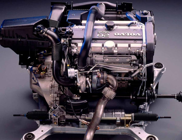 5 cylinder Volvo engine. - 9GAG