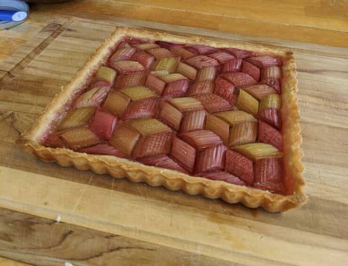 Rhubarb pie. OCD rules. - 9GAG