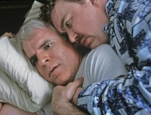 Neal Page and Del Griffith discovering that those aren't pillows, 1988 ...