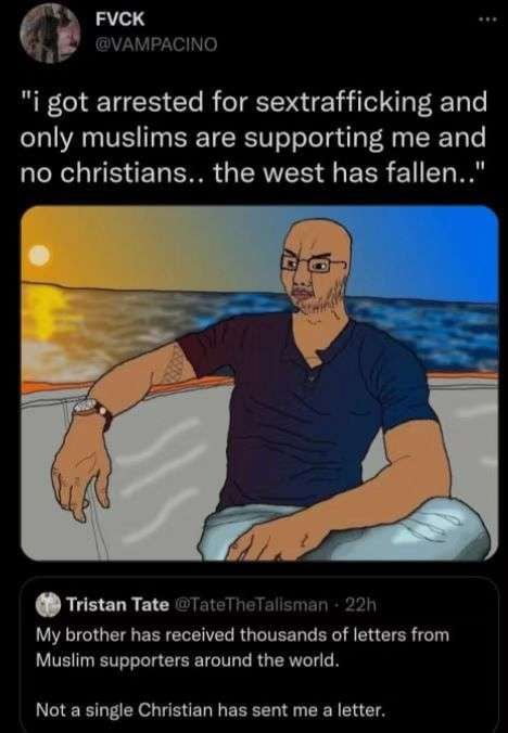 Where is the love for Top G, brothers in Christ? - 9GAG