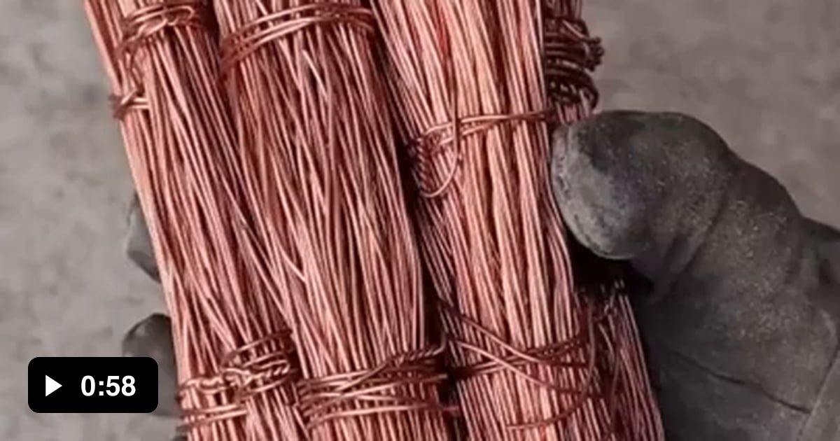 Making a decorative axe from melted copper wire - 9GAG
