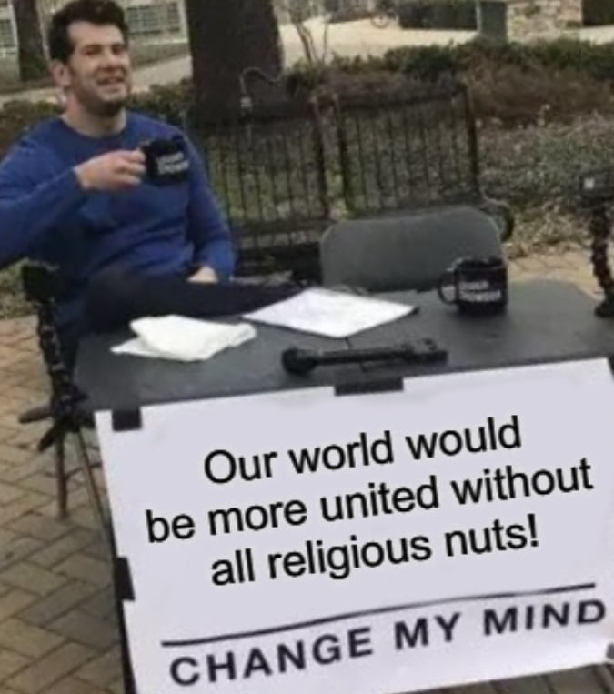 How about a "Crusade" against the evil of religious nuts? - 9GAG