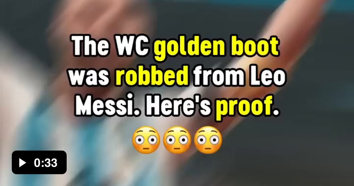 Lionel Messi robbed of World Cup golden boot - 9GAG