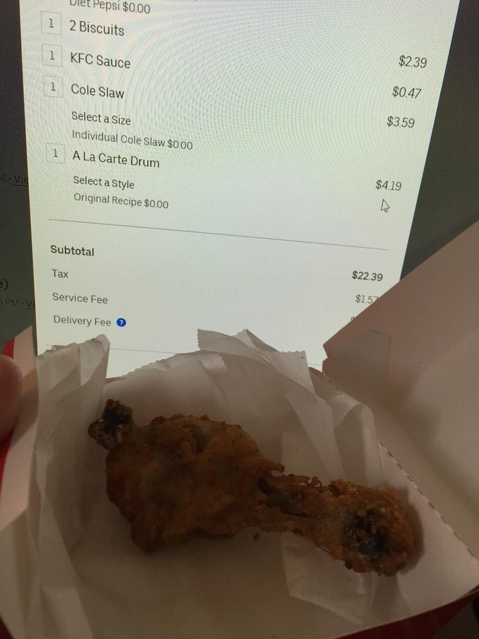 $4 for this drum at KFC - 9GAG