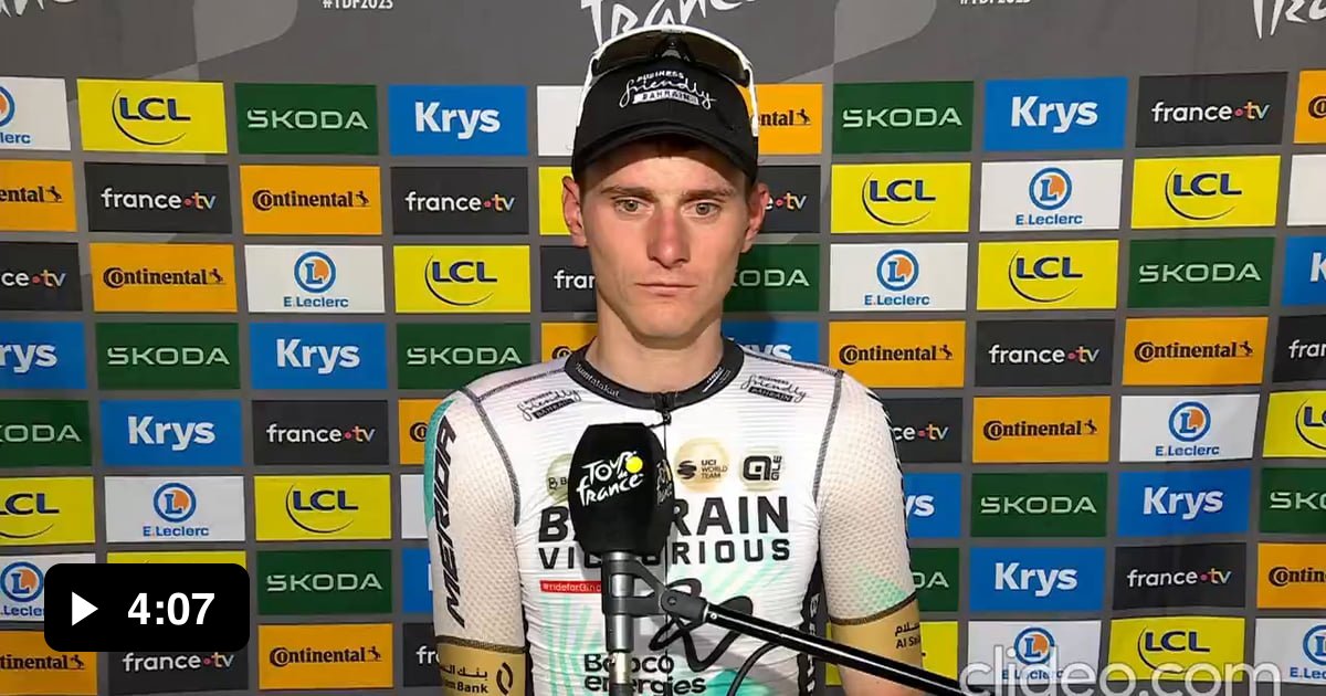 Best sports interview you will hear! M. Mohoric after a stage win at ...