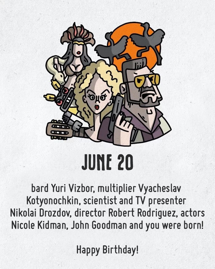 Calendar "Happy Birthday" June 20 - 9GAG