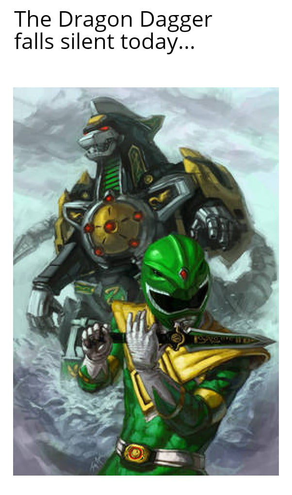 RIP Green Ranger - 9GAG