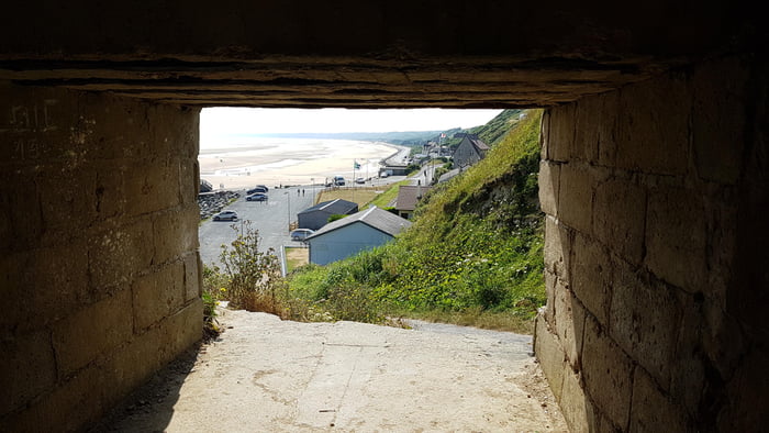 German View (looking east) From Widerstandsnest "pocket of resistance ...