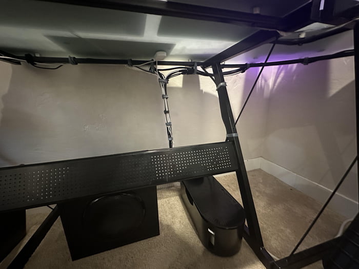 So this is what 3 hours of cable management looks like 👍 Not great ...