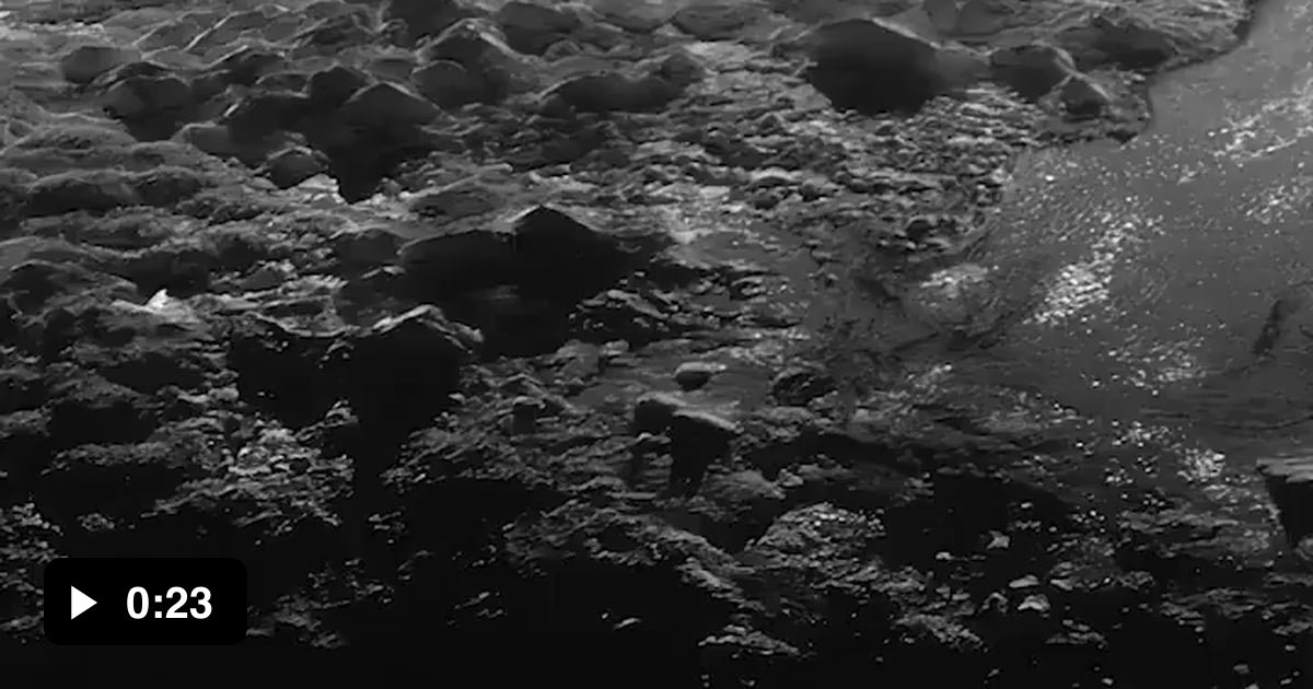Pluto’s ice mountains, frozen plains and layers of atmospheric haze ...