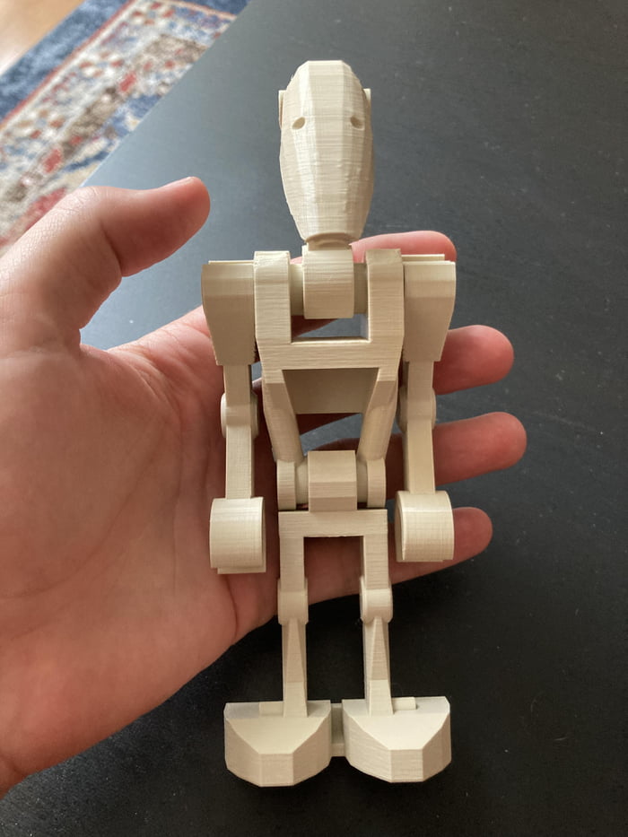 3D-printed upscaled Lego Battle Droid - a childhood favorite - 9GAG