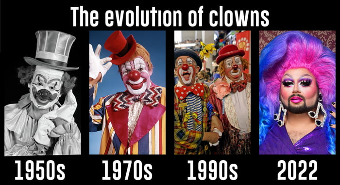 The evolution of clowns - 9GAG