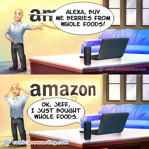 How Jeff Bezos Bought Whole Foods - Web Developer Joke - 9GAG