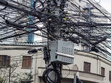 Cable management in Brazil - 9GAG