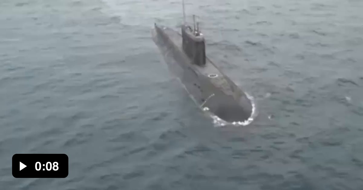 Iranian navy submarine test firing a new torpedo. - 9GAG