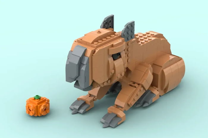 This LEGO IDEAS design called "LEGO CAPYBARA" by user BertieBrick ...