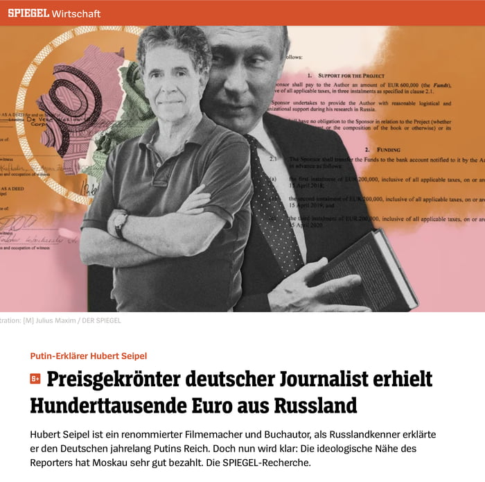 One moire traitor: Award-winning German journalist Hubert Seipel ...
