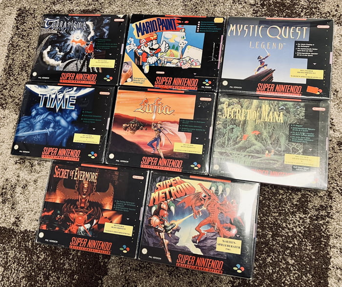Finally got them all - German SNES Big Boxes - 9GAG