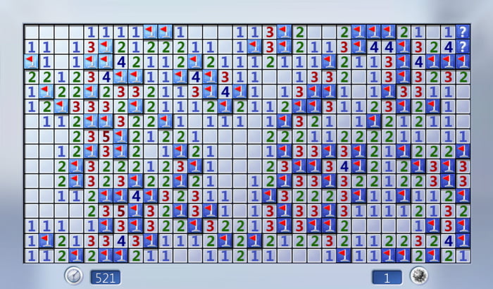 For minesweeper expert, How do you solve which one is the mine? Is it ...