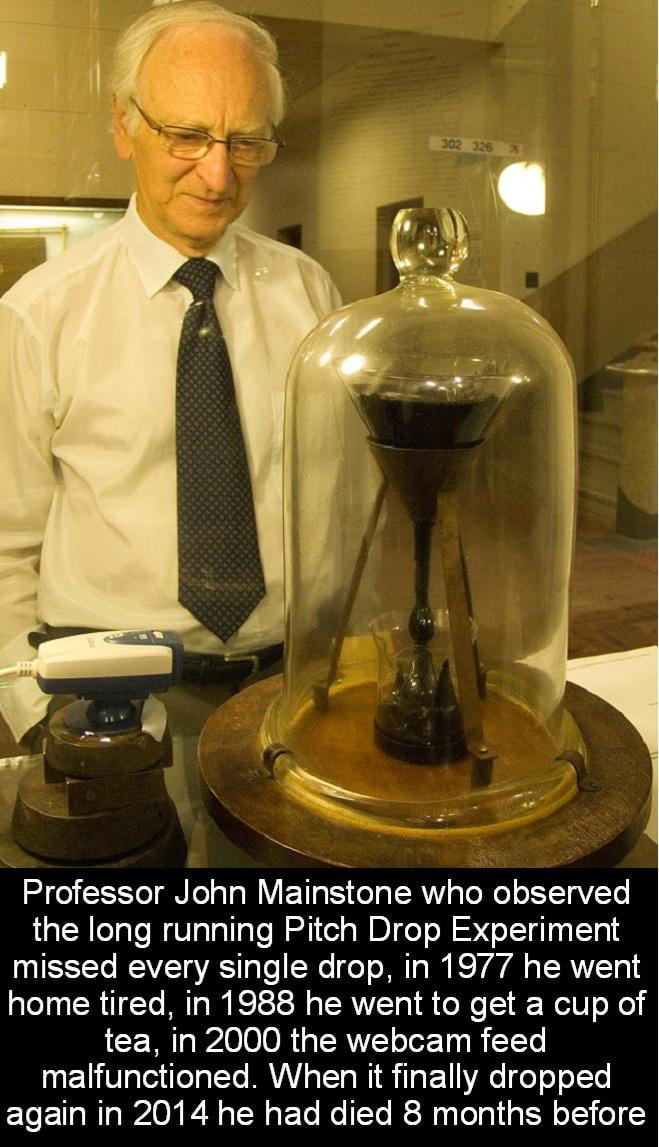Professor John Mainstone was quite unlucky - 9GAG