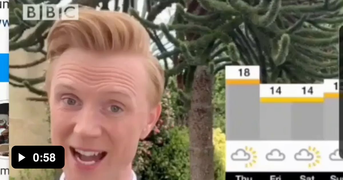 The BBC weatherman's insane drum solo to the exit tune - 9GAG