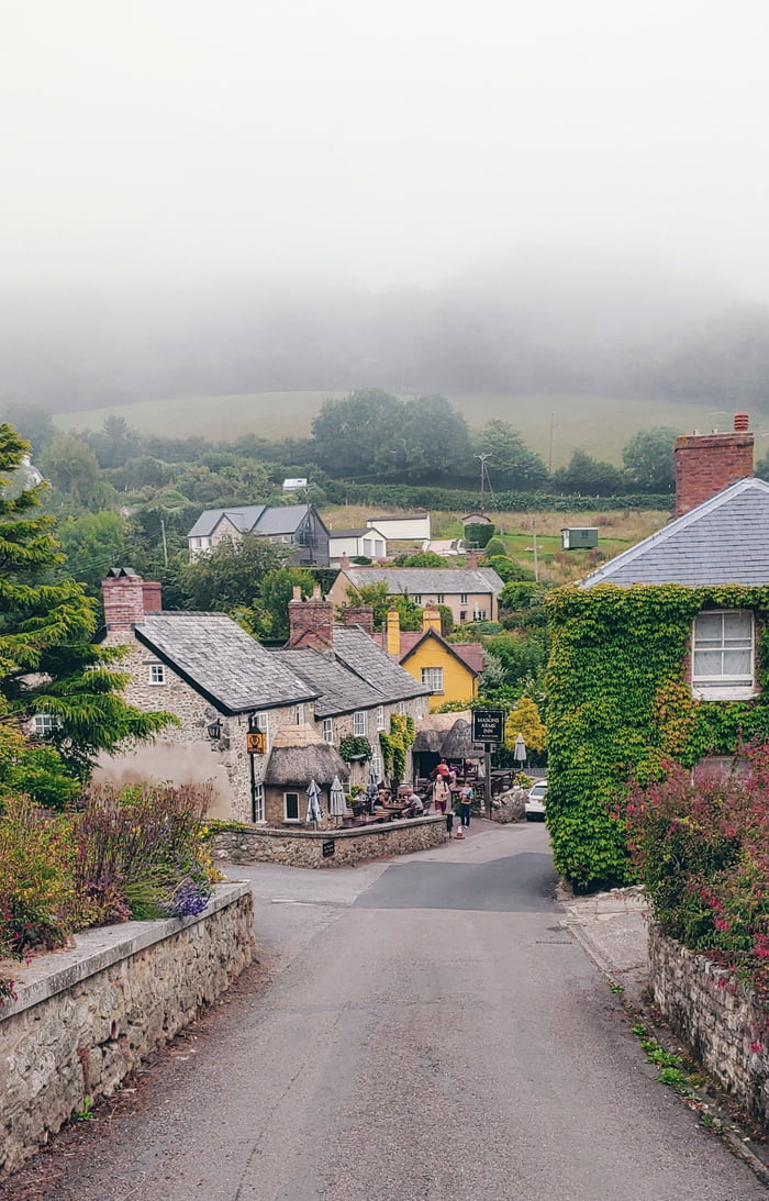 Morning mist in a countryside. Devon, UK. - 9GAG