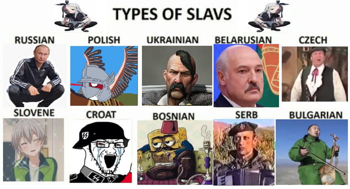 Types of Slavs - 9GAG