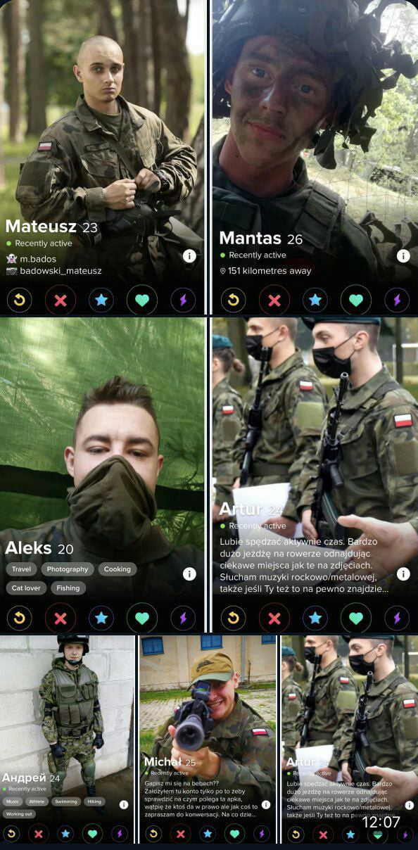 A reminder to tell your soldiers to turn off their Tinder profiles if ...