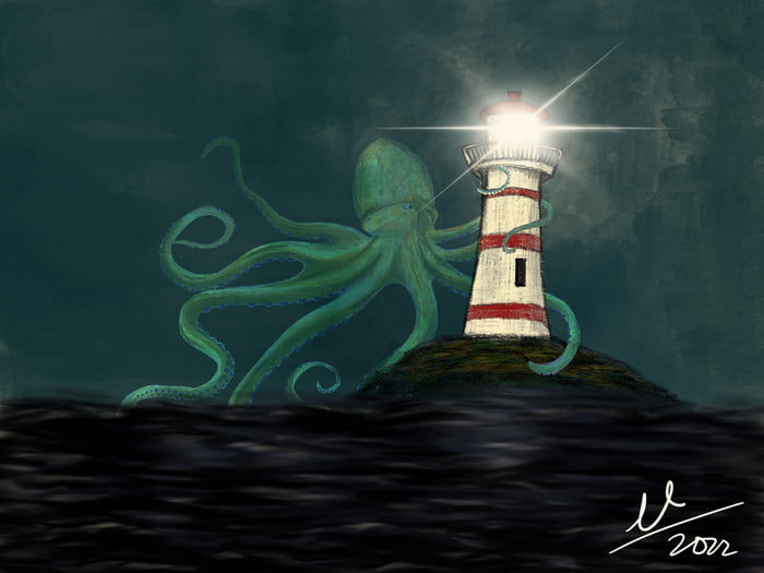 Added a bit twist to the lighthouse - 9GAG