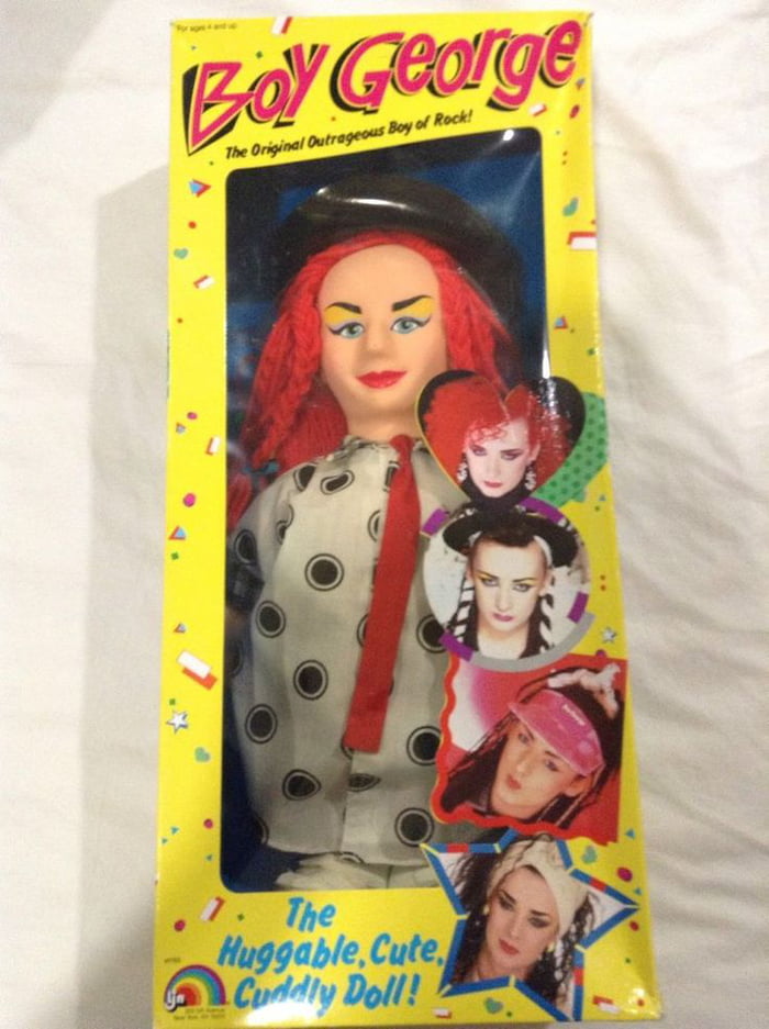 Here's a Boy George doll from 1984. - 9GAG