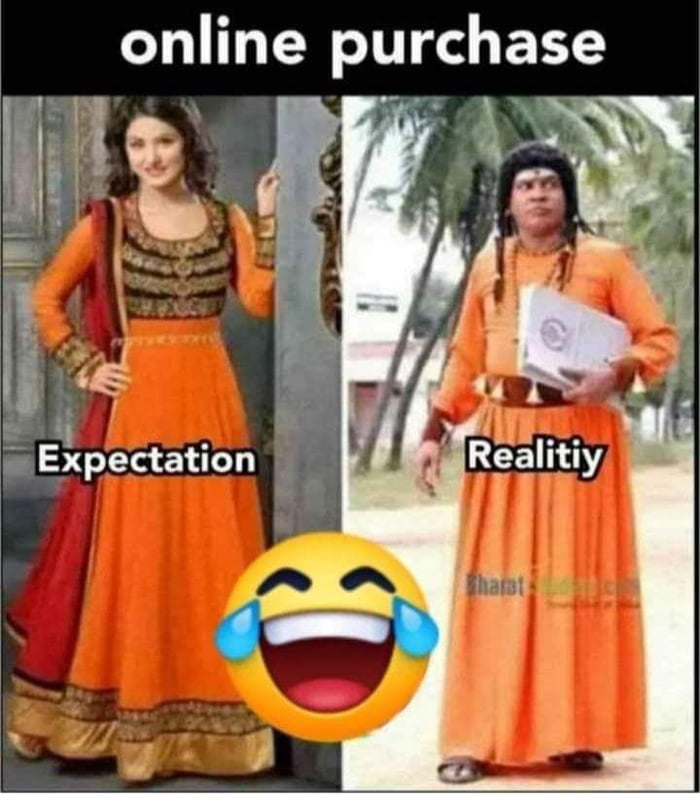 Online purchase - expectations vs Reality - 9GAG