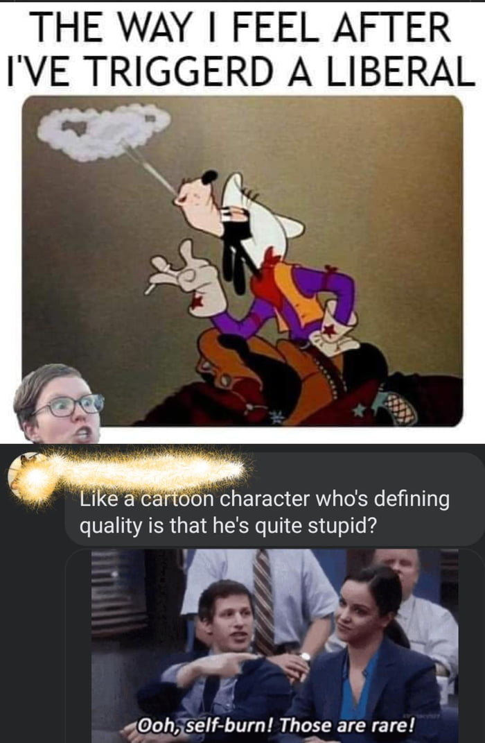 Setting fire to yourself to own the Libs - 9GAG