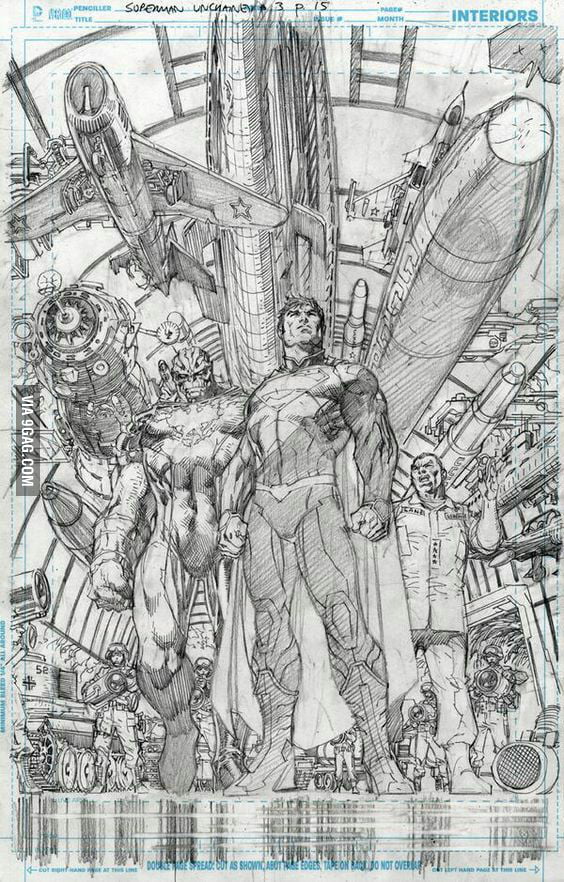 Draft pages for a comic - 9GAG