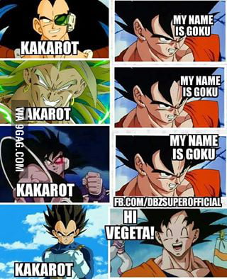 Goku keeping the nickname between friends - 9GAG